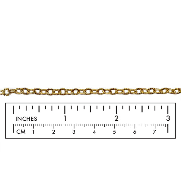 Stainless Steel Oval Link Chain With Swirl Design - Chains With Texture ...