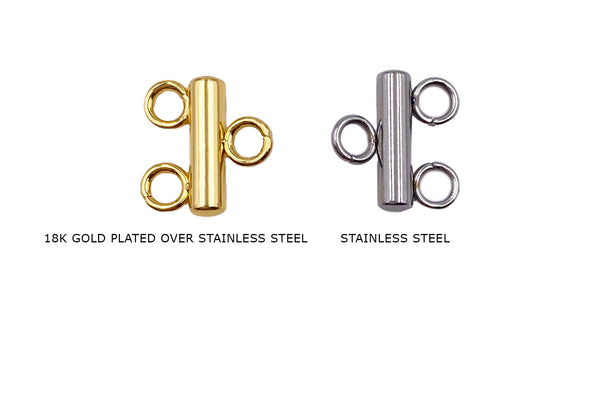 Bar Clasp - Five bead strand reducer connector - Five Strand Bar Clasp ...