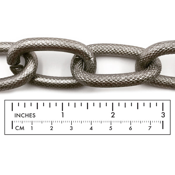 DIY LARGE LEIGHTWEIGHT Textured Aluminum Oval Chains-30% OFF SALE ...