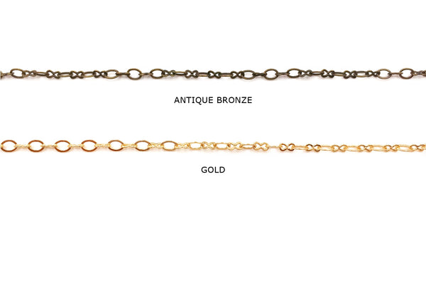 Oval Figure Eight Link Chain - Jewelry Chain - Lowest Prices DIY ...