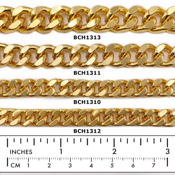 Curb Chain - DIY Jewelry Supplies, Bulk - Curb Chain - Diamond Cut Curb ...