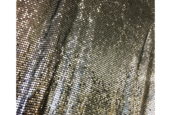Brass Metallic Mesh Sequin Chain Sheet - Gold, Silver, Rose Gold - DIY ...