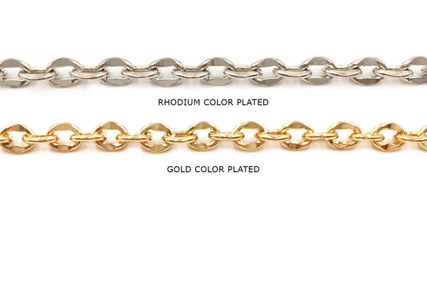 Flat Oval Link Chain - Jewelry Chain - Best Prices - Discounted Chains ...