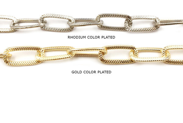 Long Flat Oval Link Chain - Jewelry Chain - Beads - Bead Store ...