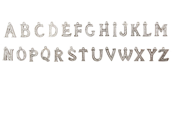 A-Z Initial Pendants - Rhinestone Letters - DIY Wholesale Jewelry ...