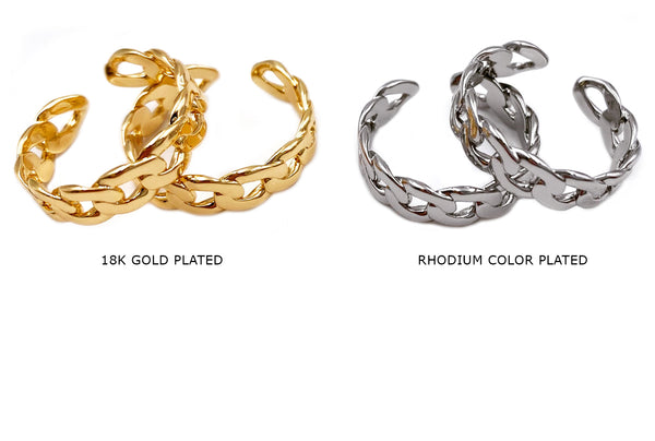 Chain Ring - Stacking Rings - Curb Chain Ring - Designer Rings ...