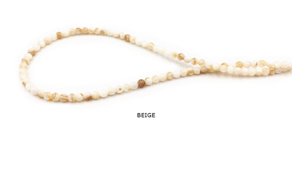 Round Shell Bead - Shell Beads - Bead Store - 4mm Shell Beads - Best ...