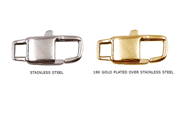 Spring Ring Clasp - DIY Jewelry Clasps - Stainless Steel, 18k Plated ...