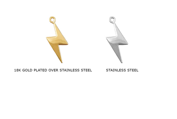 Lightning/Thunder Bolt Pendant - 10K+ DIY Fashion Jewelry Supplies ...